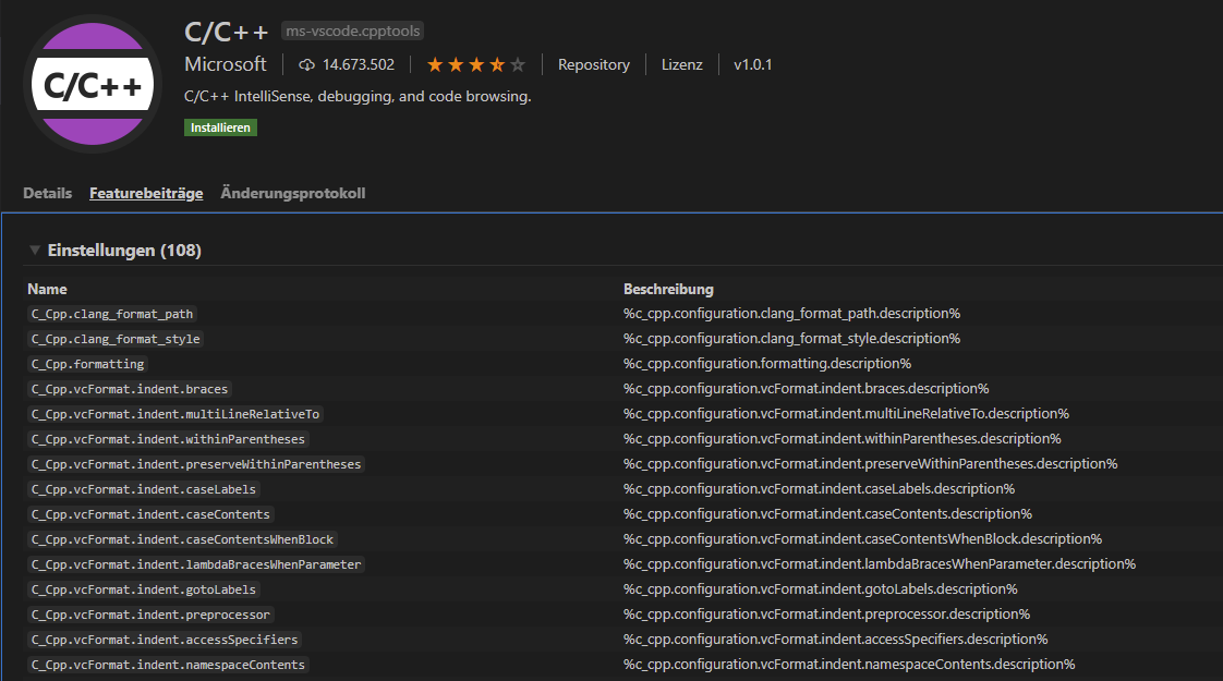 extension preview (marketplace) shows garbage · Issue #6364 · microsoft/vscode-cpptools · GitHub