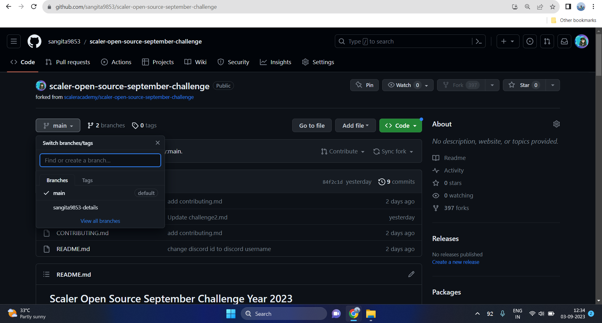challenge #27 : Sangita Mahala · Issue #84 · scaleracademy/scaler-open-source-september ...