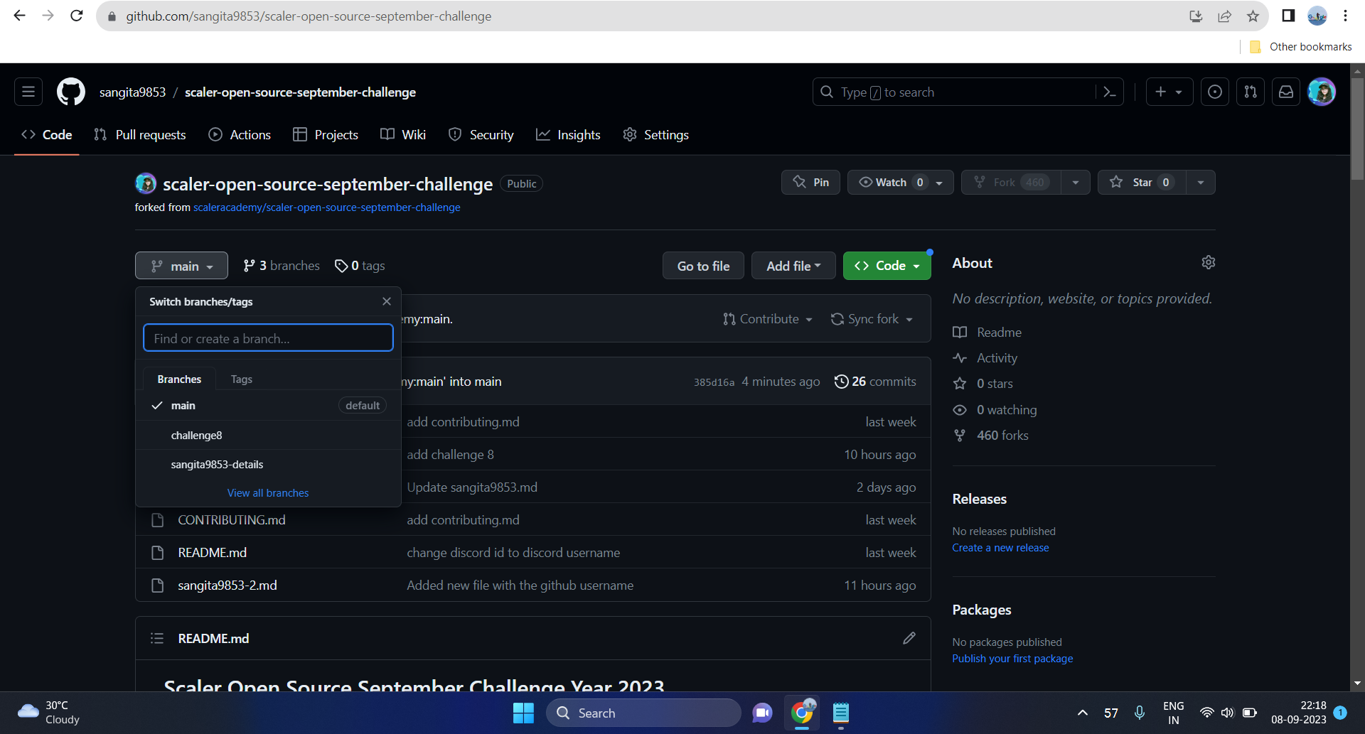 challenge #27 : Sangita Mahala · Issue #84 · scaleracademy/scaler-open-source-september ...