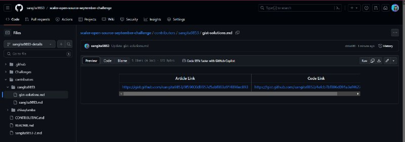 challenge #27 : Sangita Mahala · Issue #84 · scaleracademy/scaler-open-source-september ...