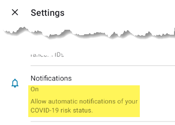 Incorrect Notifications status in Settings when risk notification off ...