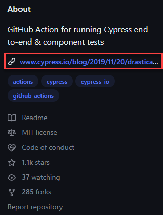 Link to 2019 year blog in "About" section · Issue #883 · cypress-io/github-action · GitHub