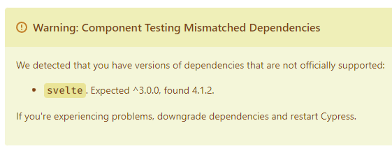 CT detect and support Svelte version 4 · Issue #27465 · cypress-io/cypress · GitHub