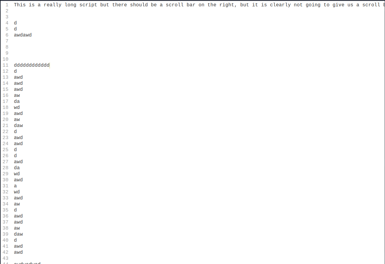 Unable To Exit Script Console Full Screen Mode And No Scrollbars Visible · Issue 7469