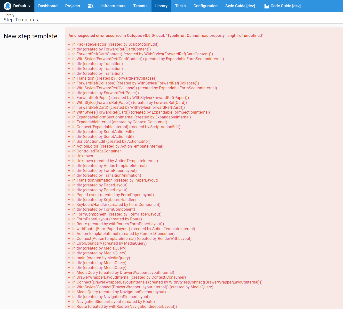 Step Template based on script step tab change errors · Issue #5692 · OctopusDeploy/Issues · GitHub