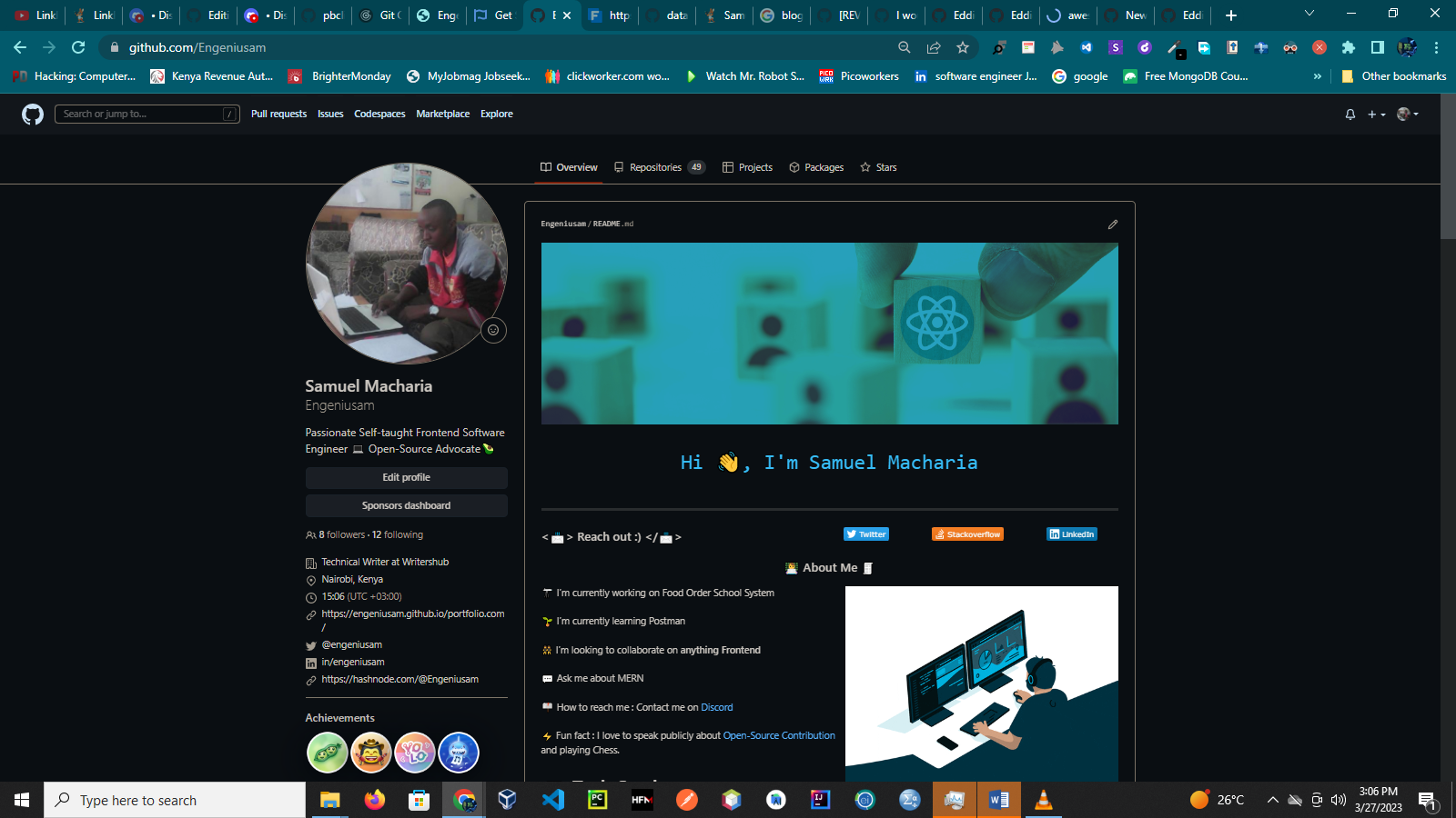 [PROFILE ADDITION] · Issue #1774 · EddieHubCommunity/awesome-github-profiles · GitHub