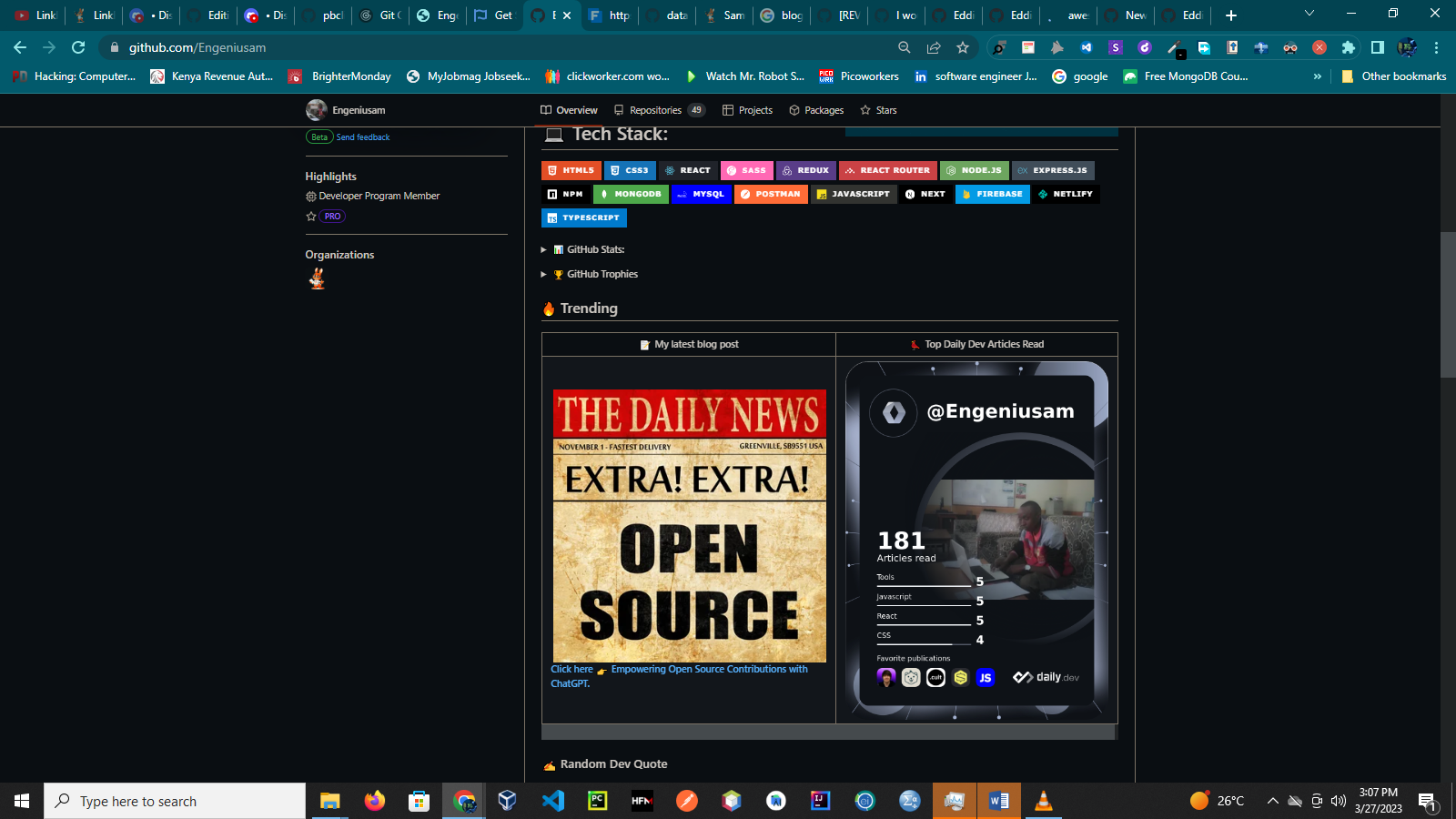[PROFILE ADDITION] · Issue #1774 · EddieHubCommunity/awesome-github-profiles · GitHub