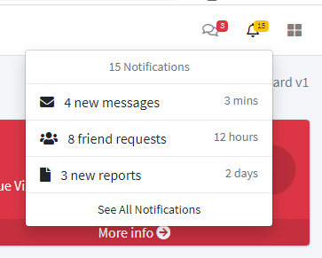 Notification and Chat bubble in the navbar · Issue #713 · jeroennoten/Laravel-AdminLTE · GitHub