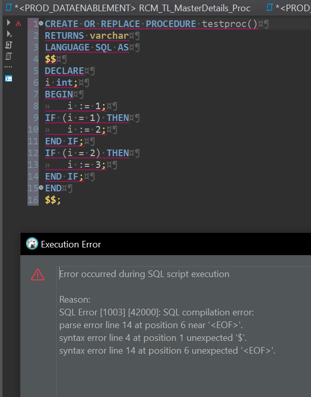 Create Snowflake Procedure · Issue #17700 · dbeaver/dbeaver · GitHub