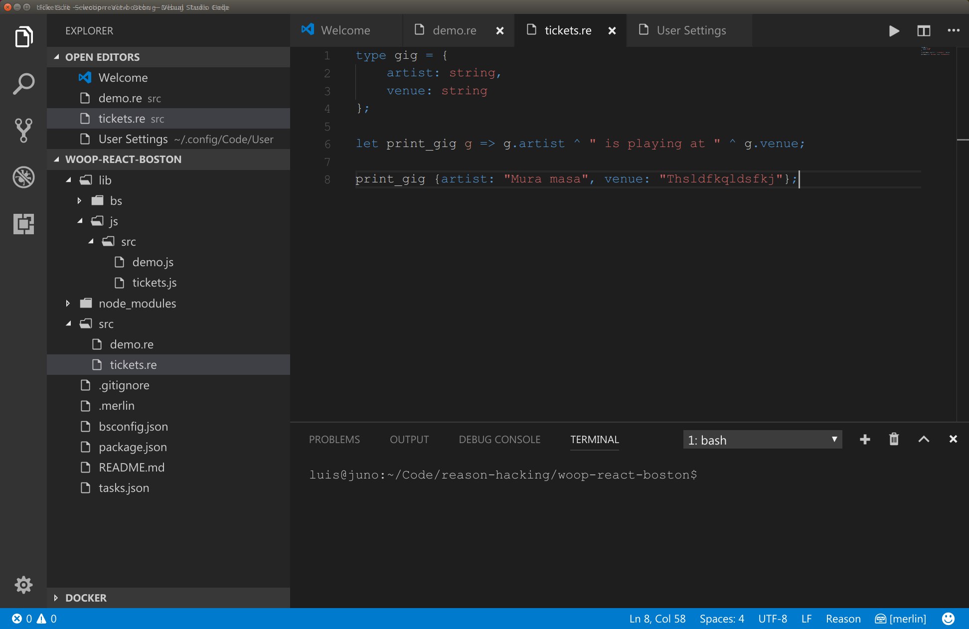 CodeLens not working for me · Issue #105 · reasonml-editor/vscode-reasonml · GitHub