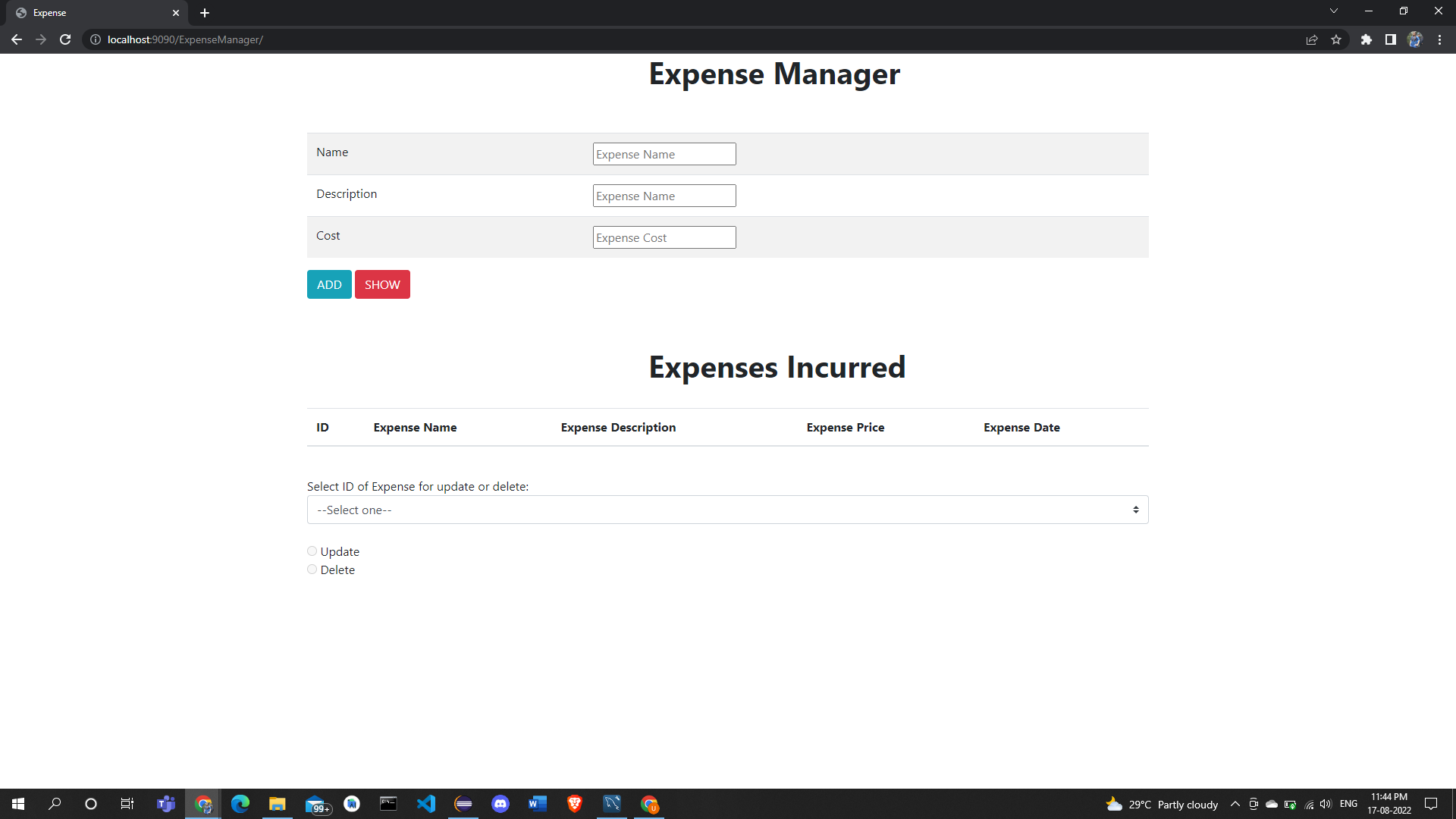 GitHub - Unnati17/ExpenseManager