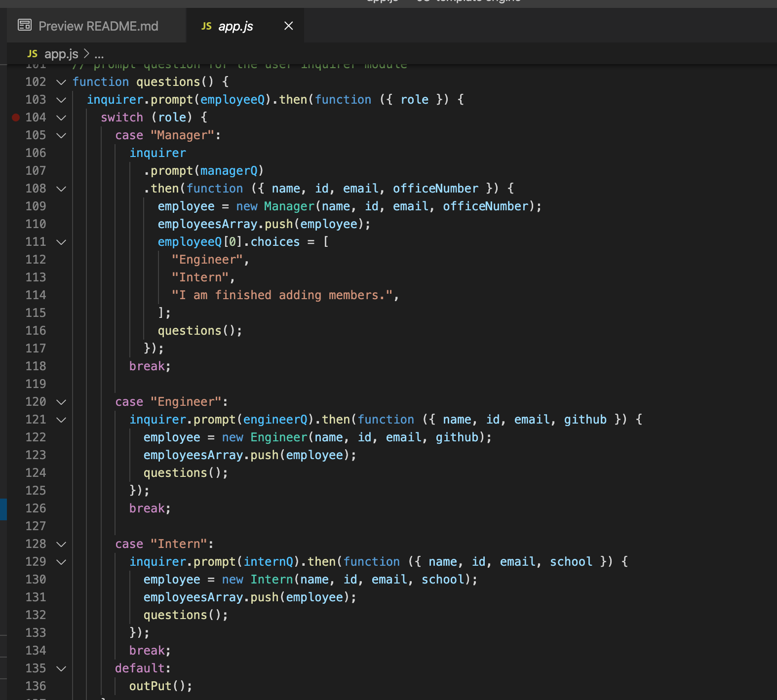 GitHub - GCaplan777/TemplateEngine-Employees: CLI (command line interface) Node.js based ...