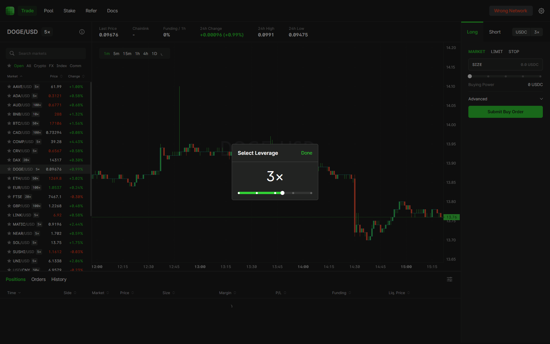 Leverage slider unintuitive on 5x max leverage markets · Issue #48 · capofficial/client · GitHub