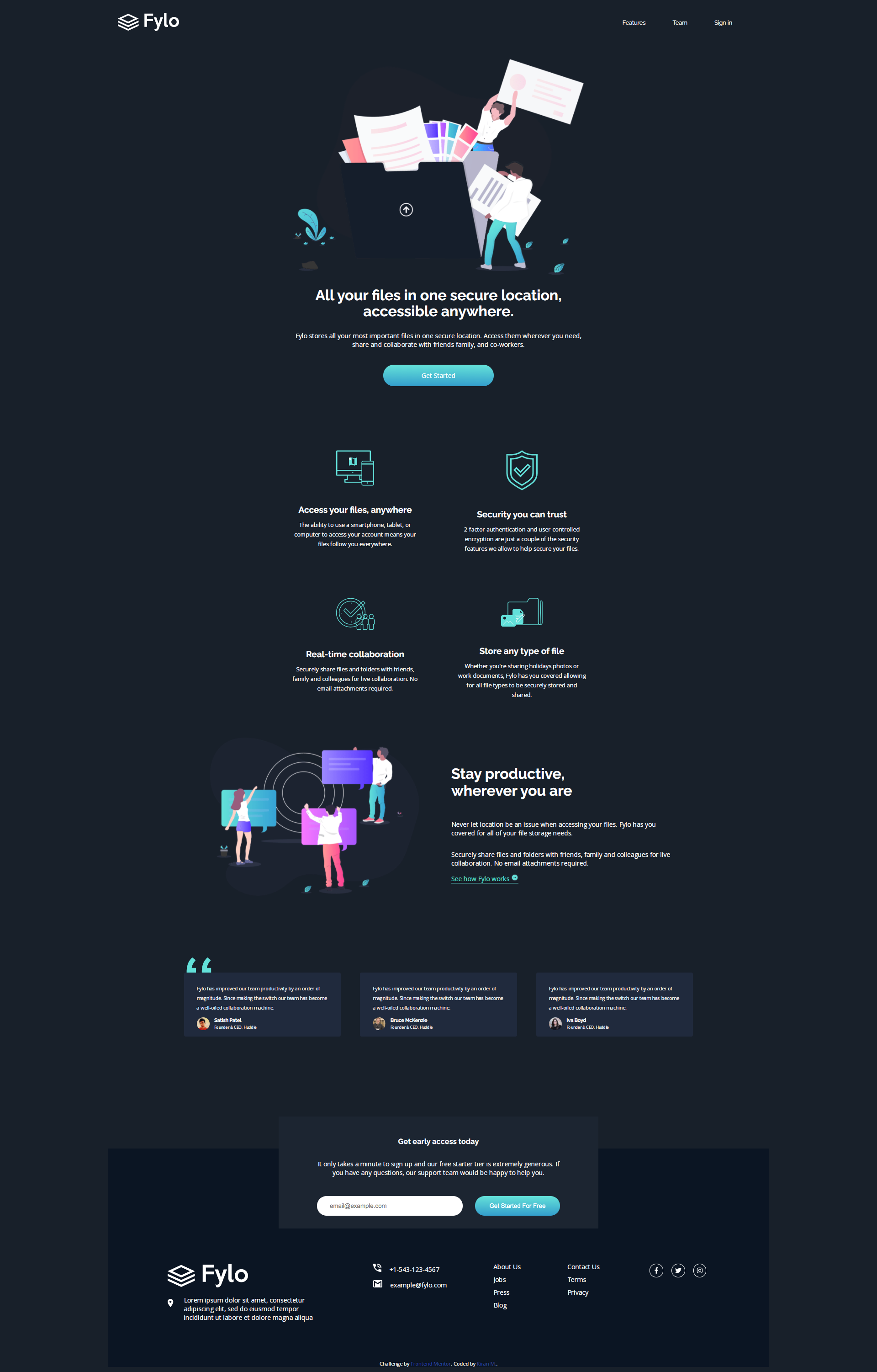 GitHub - K-Mannnn/Fylo-Dark-Theme