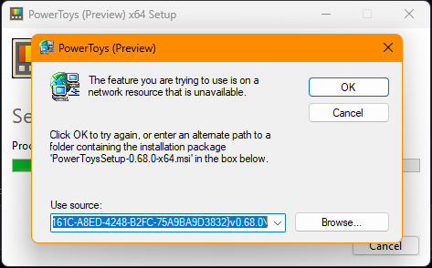 Installing Update Can't Find Folder Location · Issue #25302 · microsoft ...
