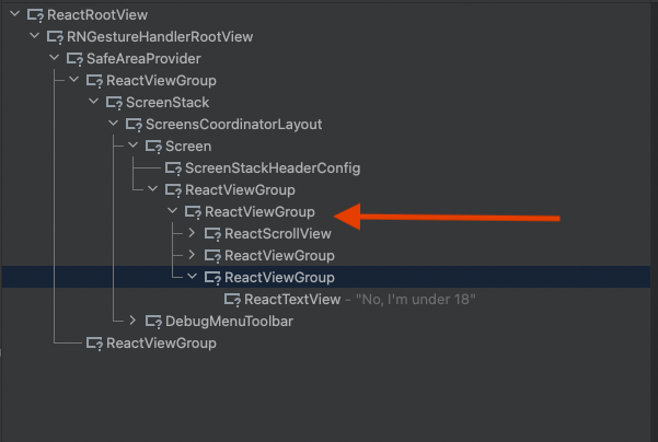 Extra ReactViewGroup added since 6.9.2 on Android only · Issue #11224 ...