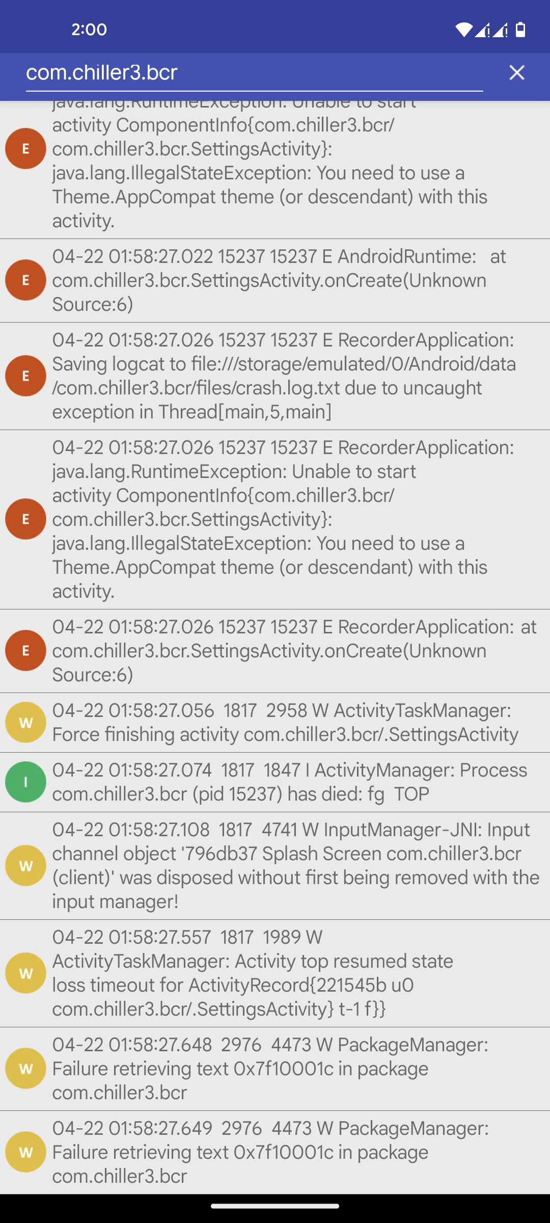Application error on startup( 1.40). · Issue #303 · chenxiaolong/BCR · GitHub