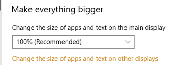 SplashScreen not centered when the size for apps and text is not set to ...