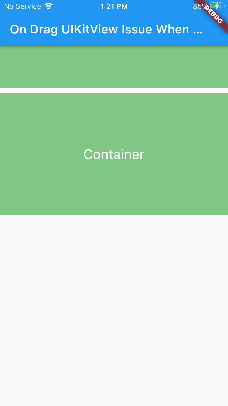 Removing UIKitView when dragging and scrolling from CustomScrollView breaks the scrolling ...