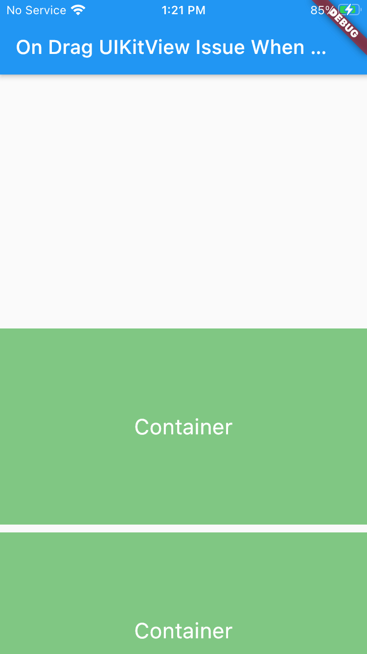 Removing UIKitView when dragging and scrolling from CustomScrollView breaks the scrolling ...