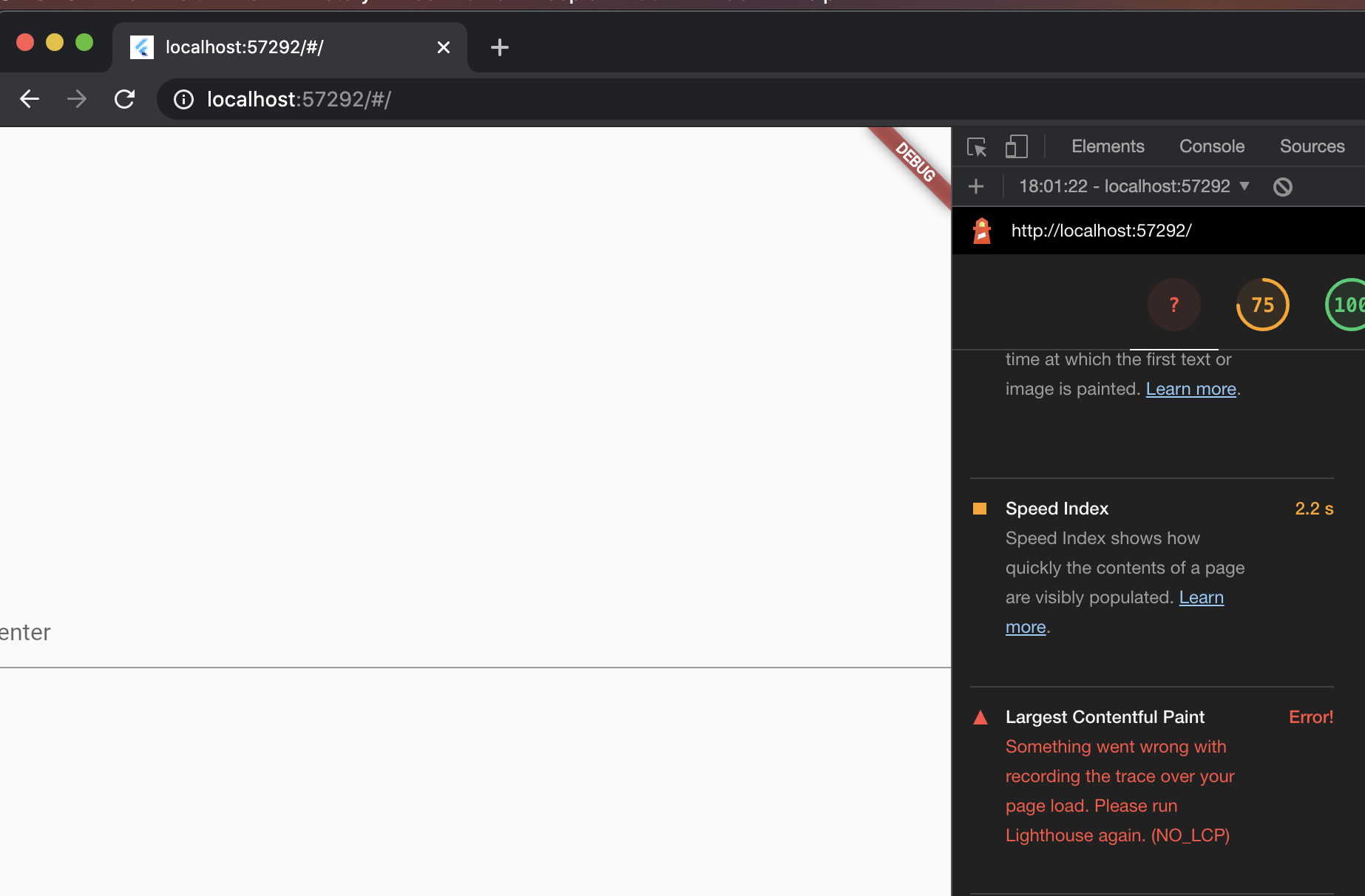 [Web]: CanvasKit renderer in release mode can't complete Lighthouse ...