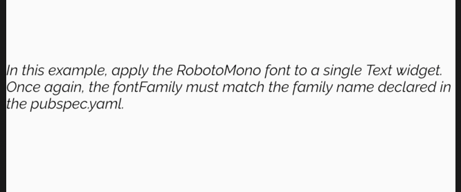 Text Overlap With Other Widgets When Local Font Asset Is Added · Issue 81924 · Flutterflutter