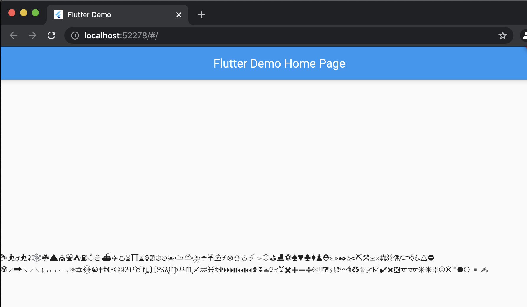 [web]: Canvaskit missing emojis for some glyphs · Issue #86204 · flutter/flutter · GitHub