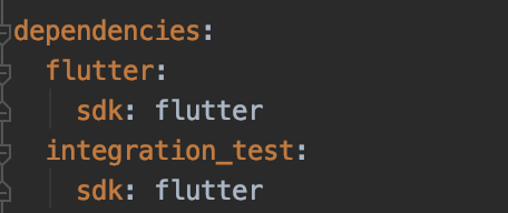 integration_test depends on flutter_driver depends on webdriver depends ...