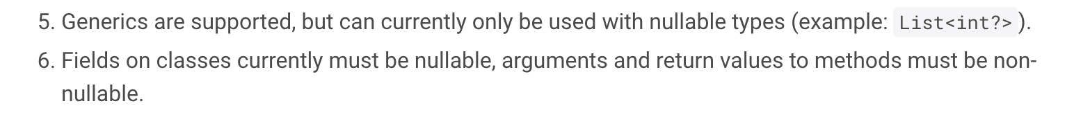 Pigeon: using `Map` or `dynamic` throws `Generic type arguments must be nullable in field "data ...