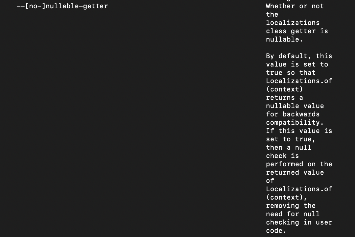 Wrong Help Message In `flutter Gen L10n` · Issue 97430 · Flutter Flutter · Github