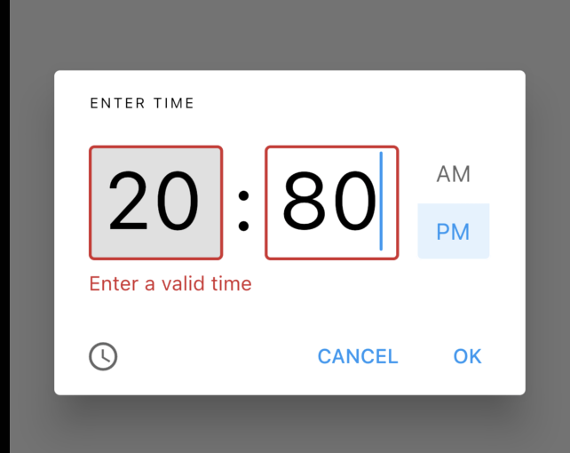 Web - Invalid value in Timepicker (input mode) changes input field size. · Issue #103353 ...