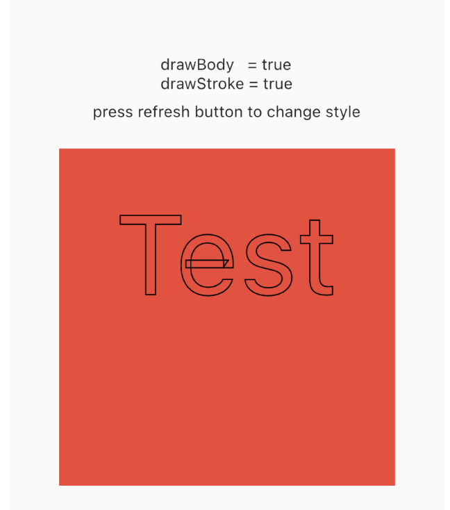 CustomPaint drawing stroked text with transparent body and stroke color · Issue #112148 ...