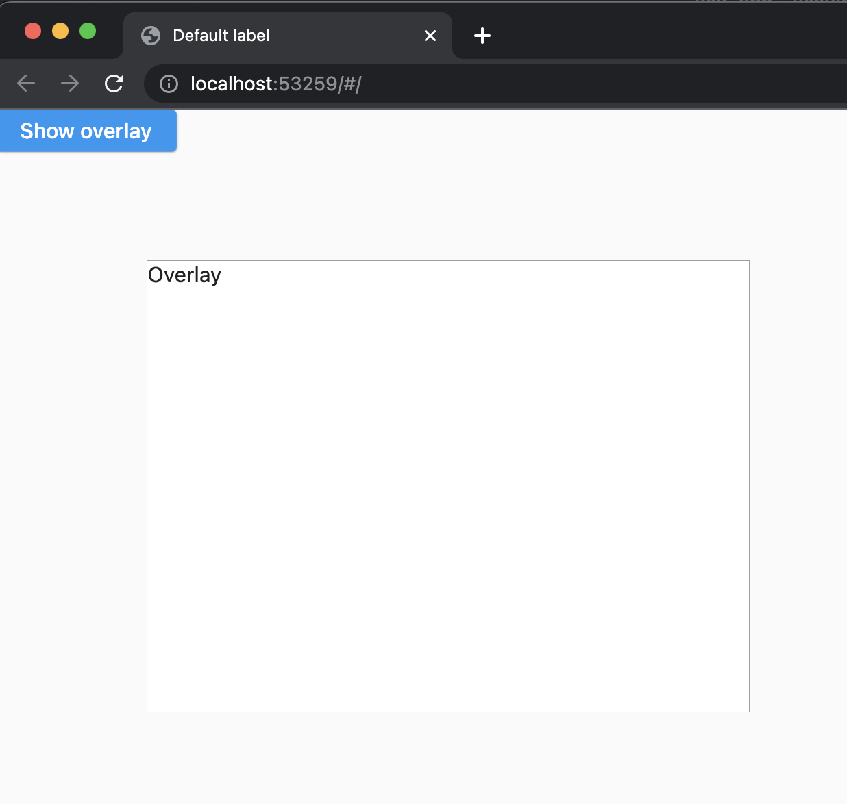 [web] Border of Container in OverlayEntry not drawn when it has width