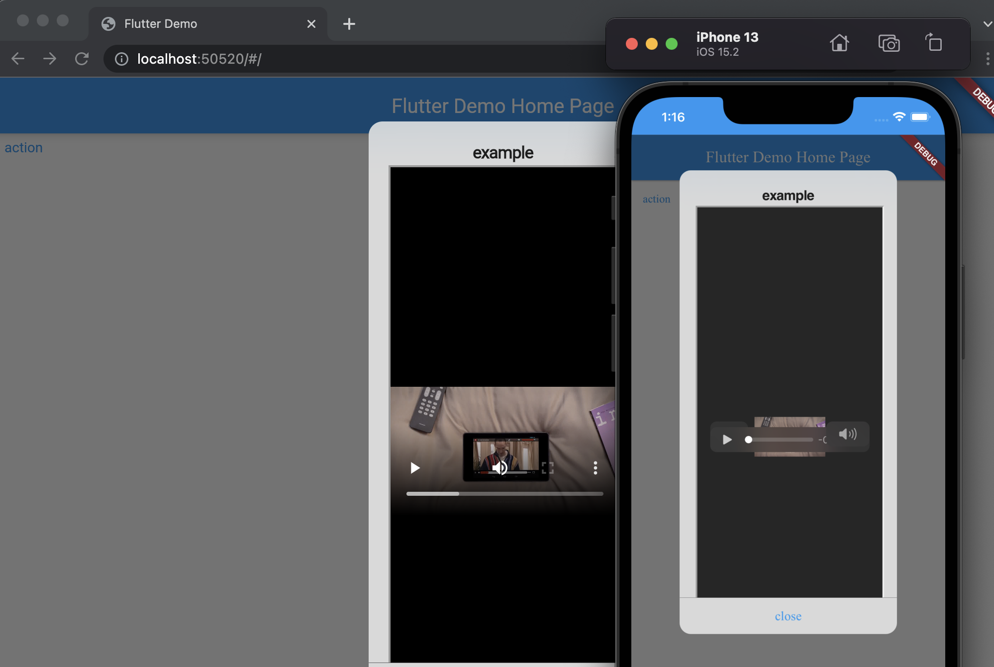 Webvideoplayer Iframeelement Of Ios Display In Flutter Web · Issue 117845 · Flutterflutter 