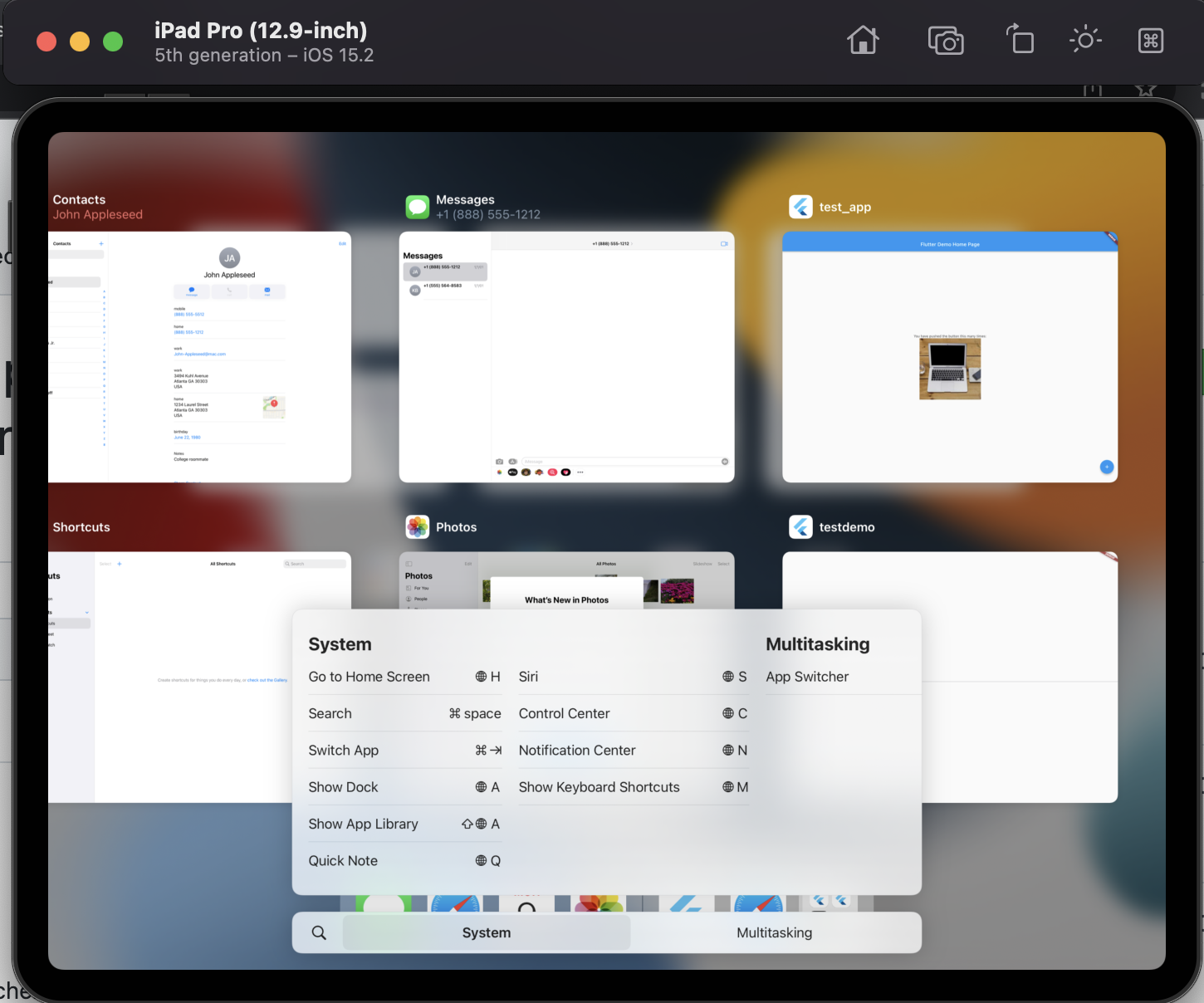 iPad app switcher shows stretched preview when device rotated or app ...