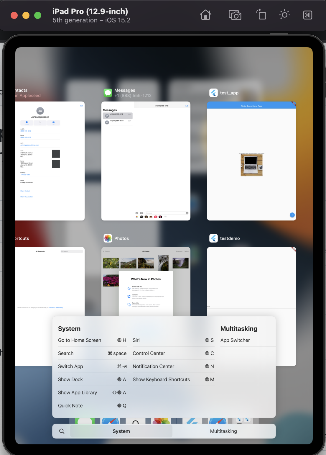 iPad app switcher shows stretched preview when device rotated or app ...