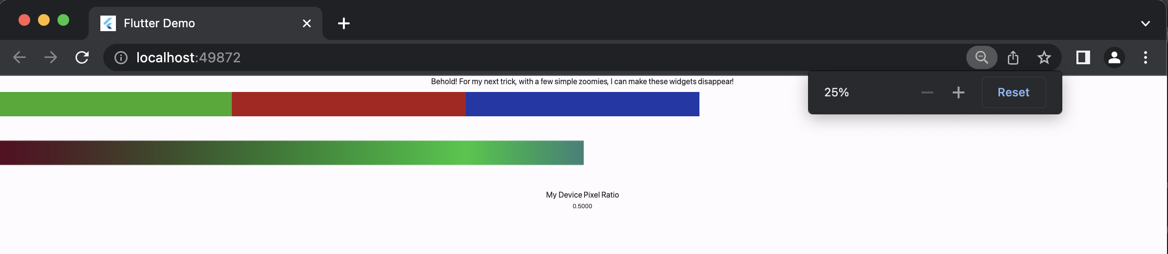 [Flutter Web] Widgets not resizing (disappear) with browser zoom in / out · Issue #129182 ...