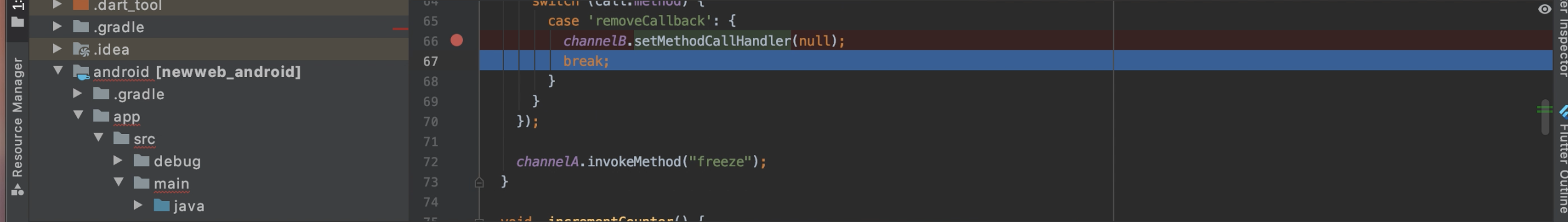 Setting callback of MethodChannel, that has pending message, to null will freeze whole app ...