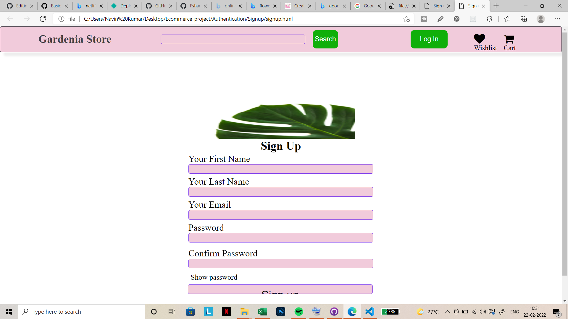 GitHub - MonikaJhingan/Gardenia-Store