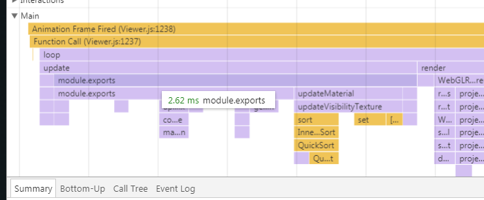 Some functions show up as "module.exports" in the chrome profiler · Issue #423 · potree/potree ...