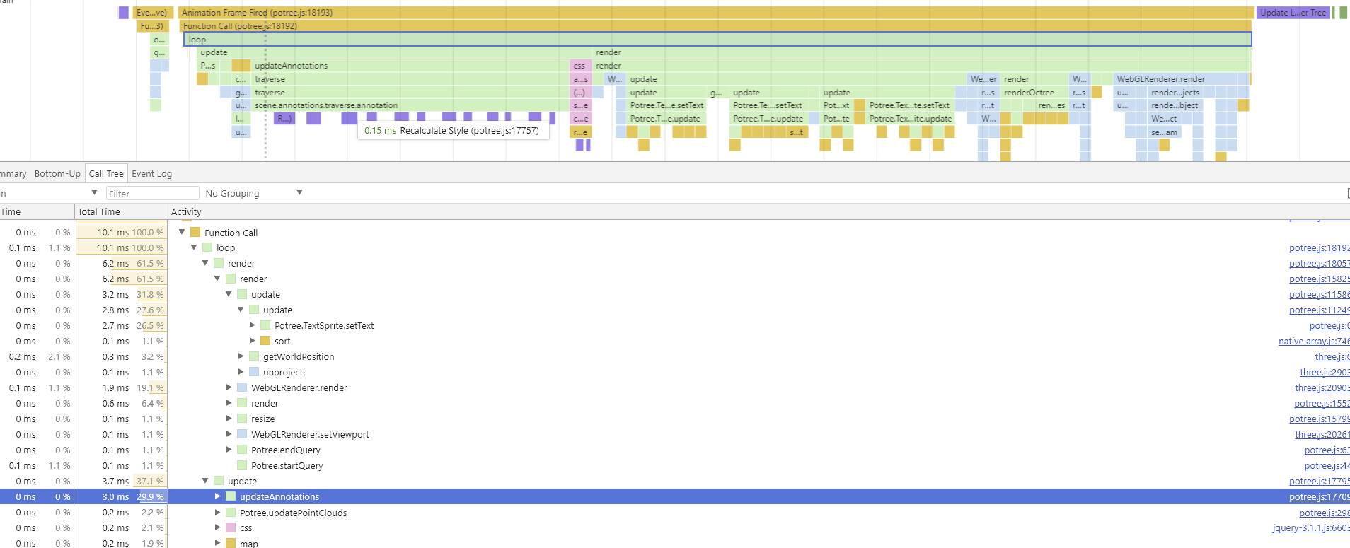 Performance · Issue #469 · potree/potree · GitHub