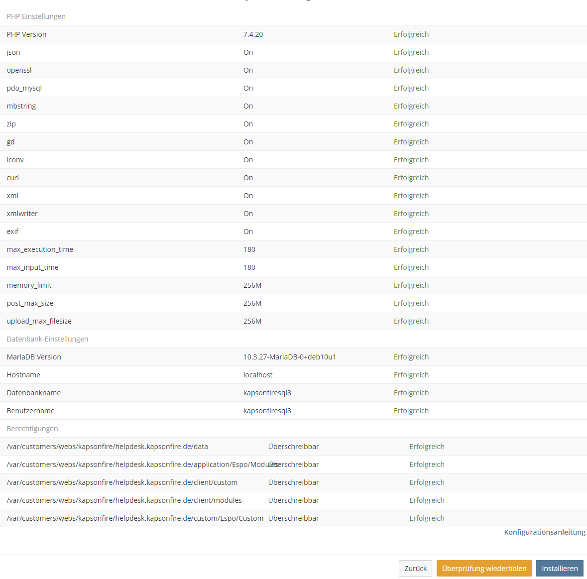 Can't install - MariaDB, PHP7.4 Error · Issue #2019 · espocrm/espocrm · GitHub