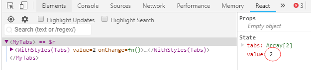 Tabs state value changed without using setSate · Issue #12588 · mui/material-ui · GitHub