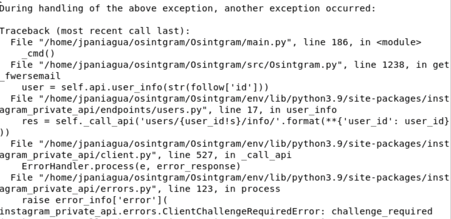 get_fwersemail() timeout when extracting more than 50 emails · Issue #447 · Datalux/Osintgram ...