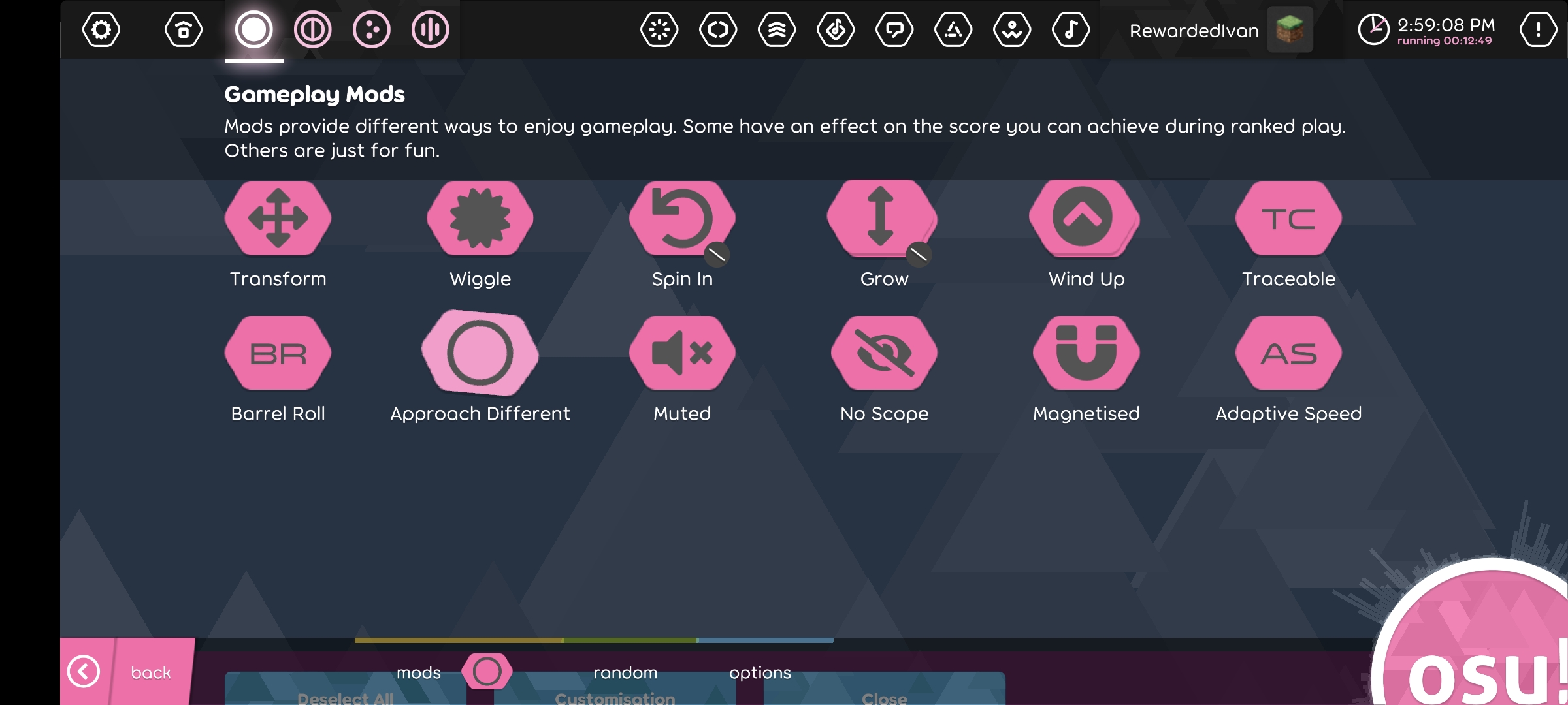 mod buttons unreachable on andriod (or any small screen) · Issue #17960 ...