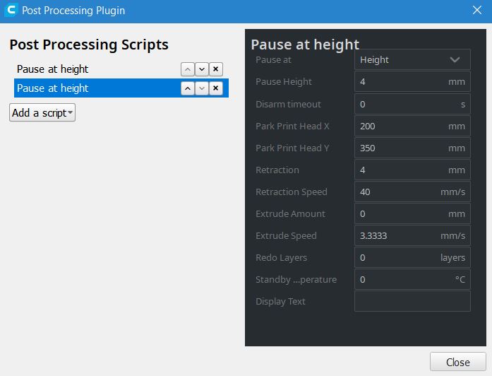 Pause at height Redo layer wrong z value · Issue #7922 · Ultimaker/Cura · GitHub