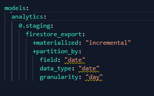Incorrect warning about partition_by in dbt_project.yml · Issue #2331 ...