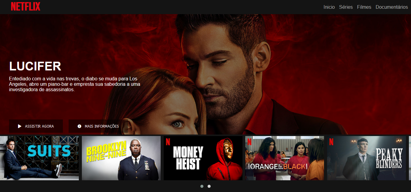GitHub - ThiagoBaader/netflix-clone: Clone da interface da Netflix que ...