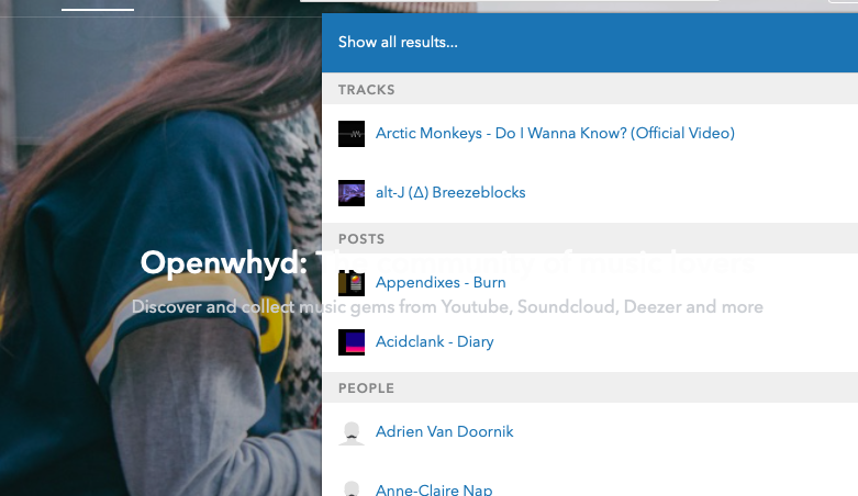 homeHeader div on main page blocks selecting items in the searchResults div · Issue #434 ...