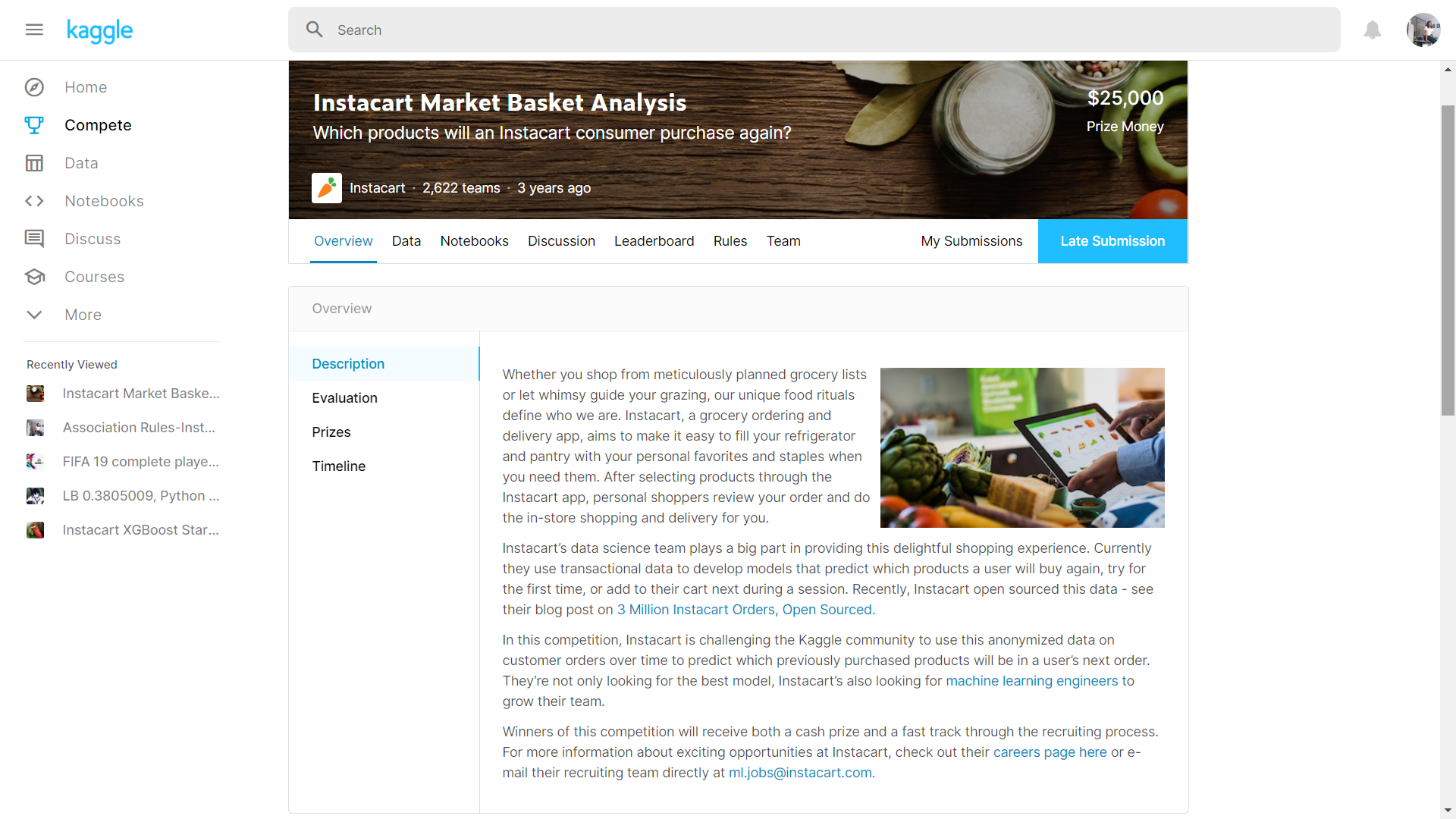 GitHub - katharinepires/Instacart-Market-Basket-Analysis: Creation of association rules for ...